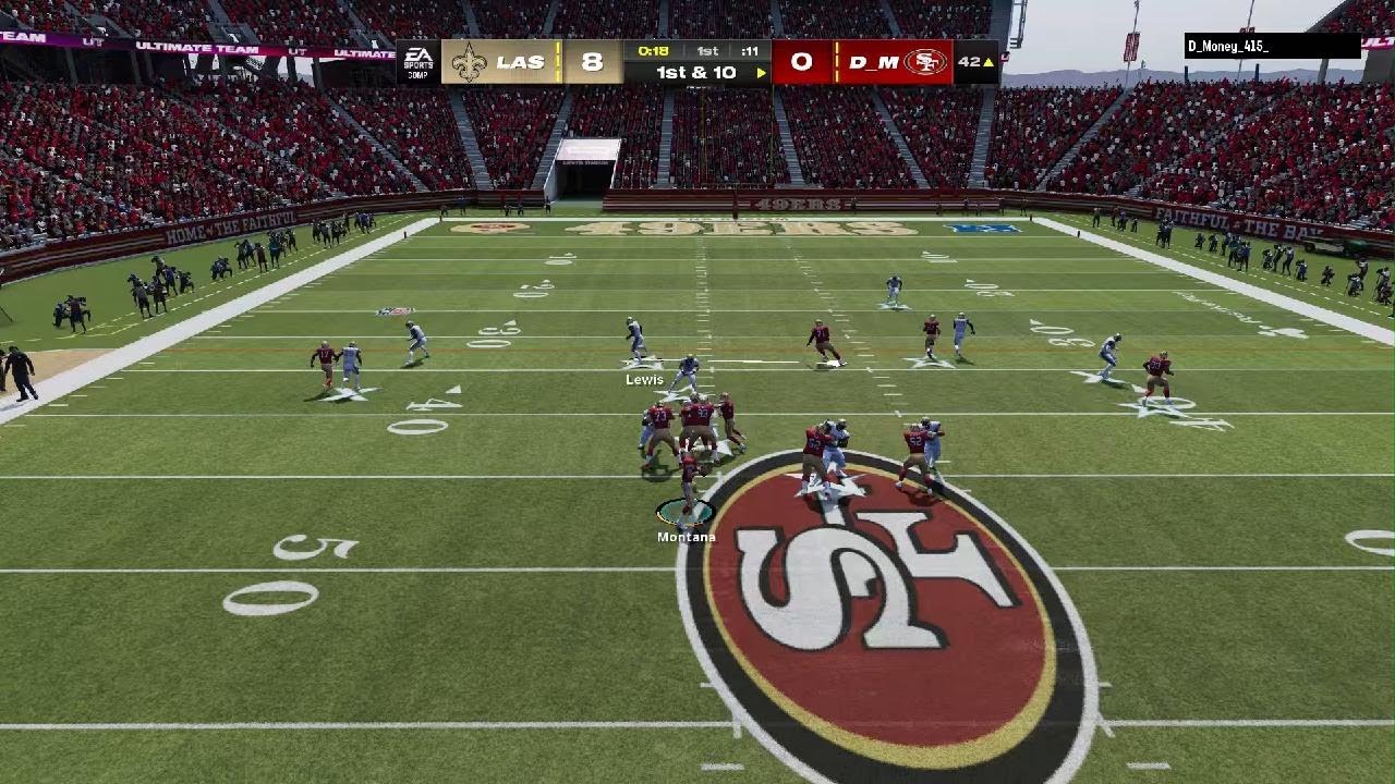 Madden NFL 24_Brutal Hitstick by Rey Lewis leads to a fumble - YouTube