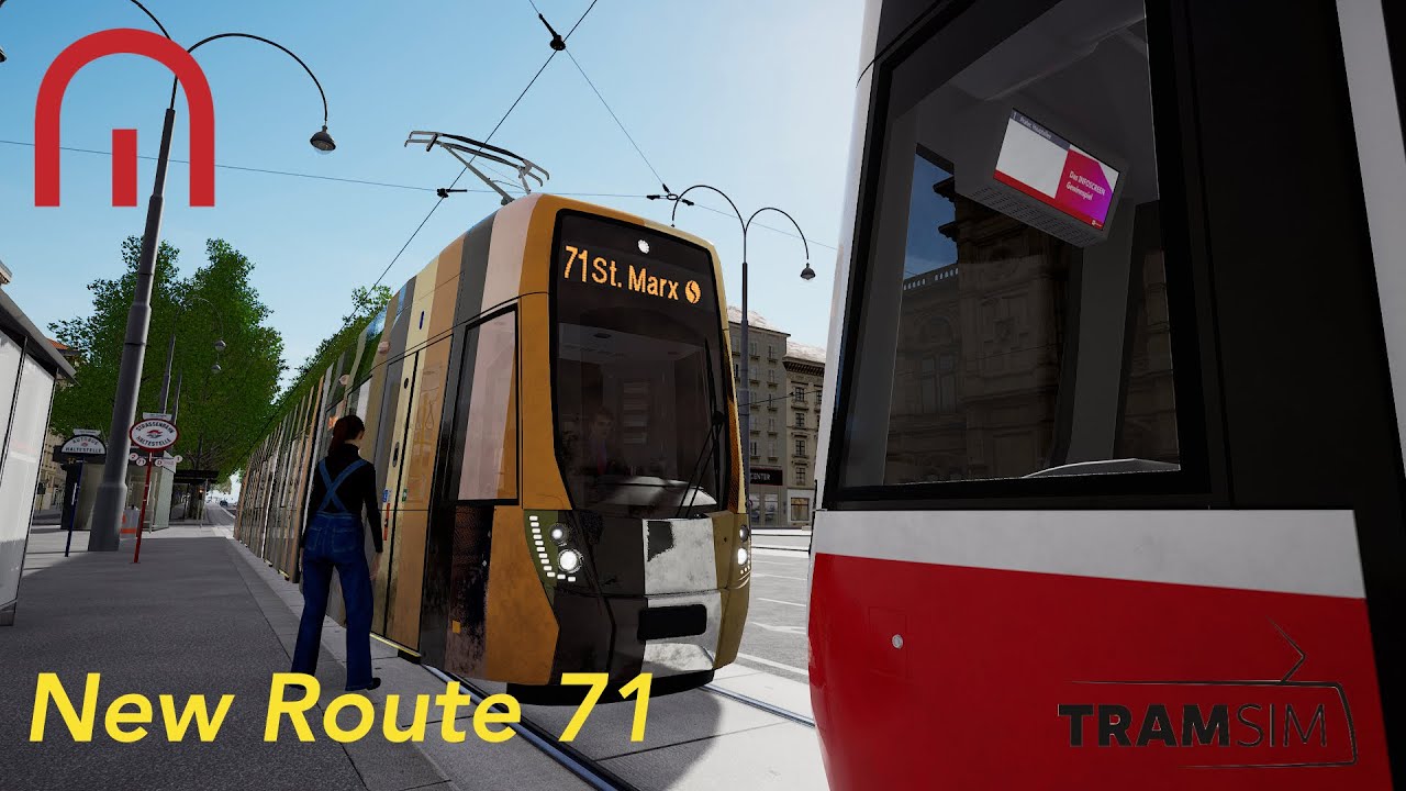 TramSim Vienna - New Route 71! - YouTube
