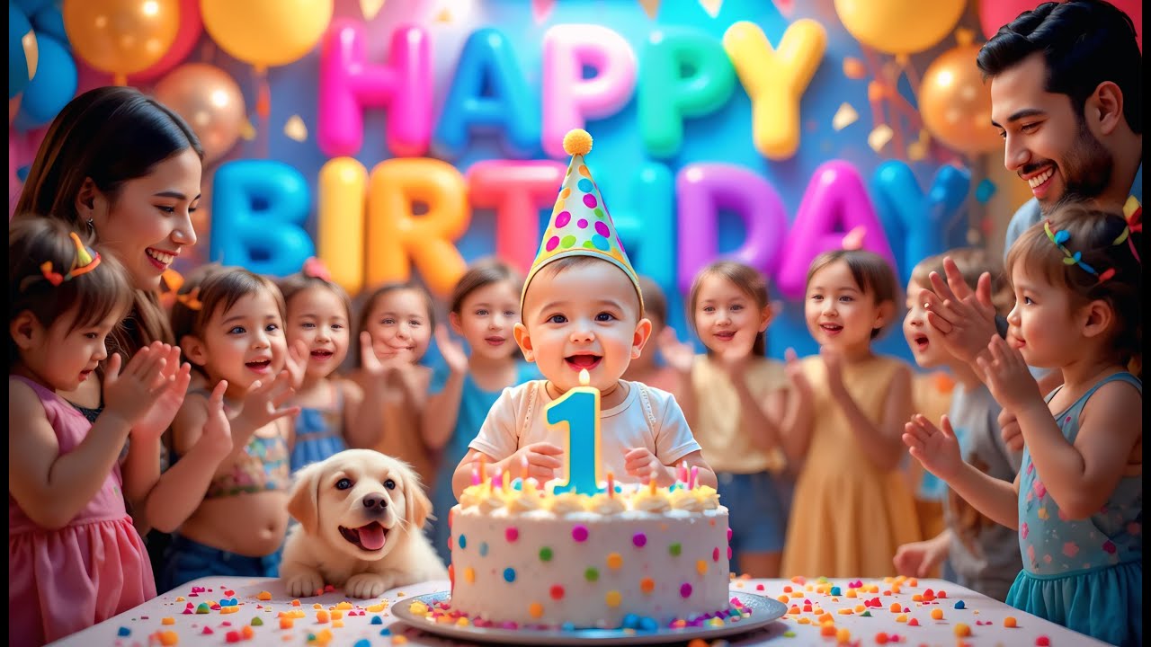 🎉 Happy Birthday Song 🎂 Adorable Baby Dance & Party Celebration ...
