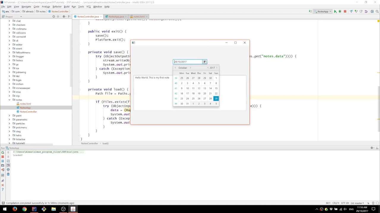 Javafx Tutorial Keeping Notes Mvc Youtube