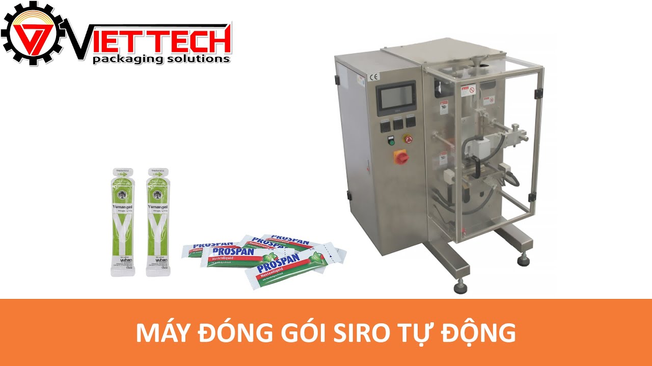 Máy đóng gói siro tự động VT-190 | VIETTECH - YouTube