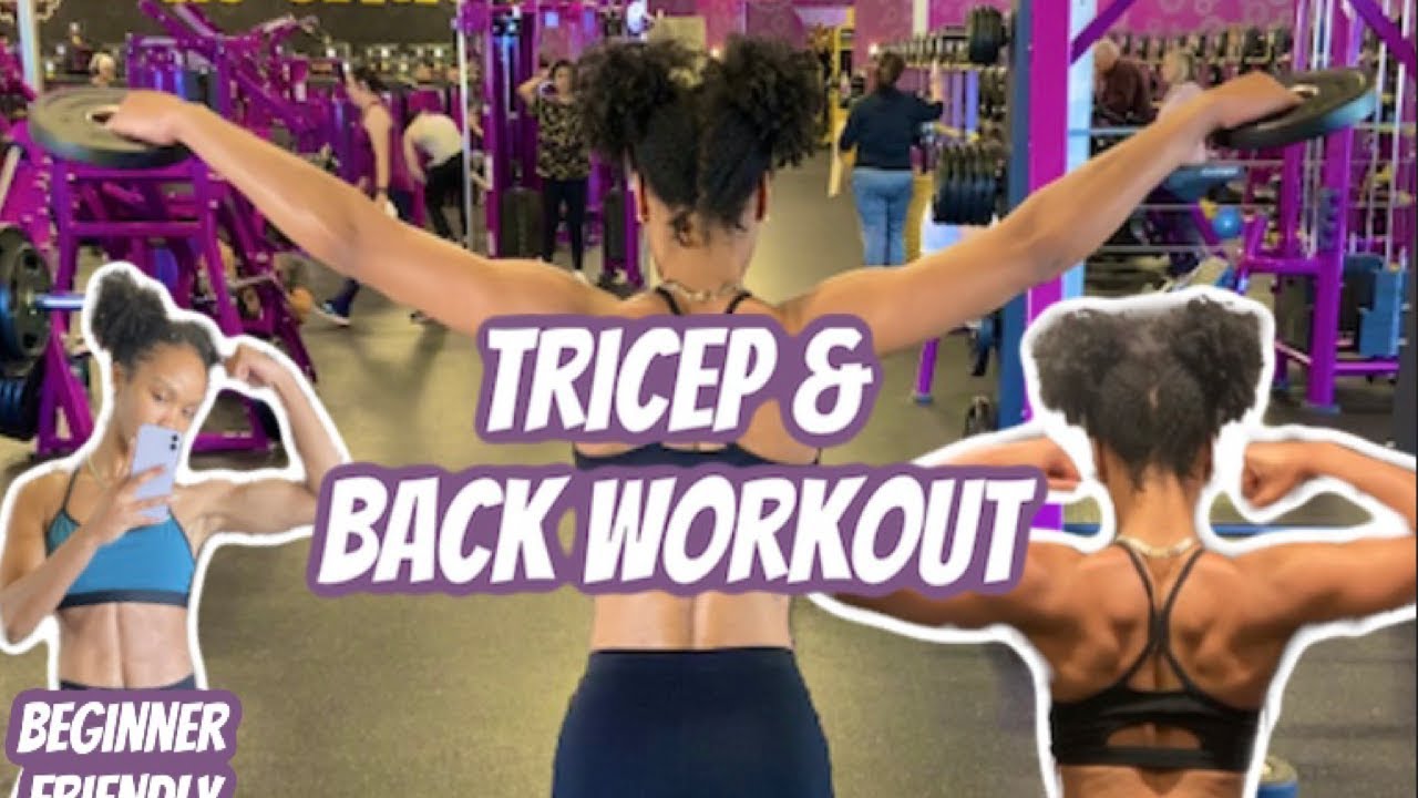 Back And Triceps Workout Planet Fitness Youtube