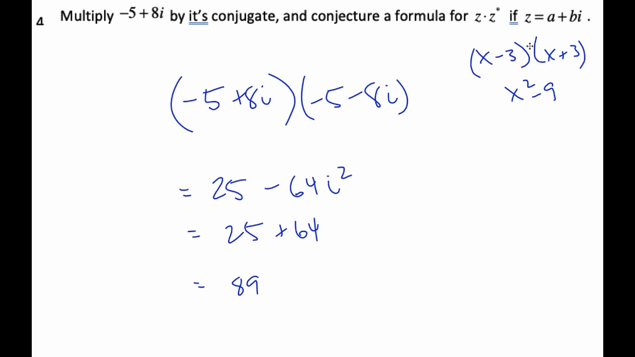 IB MAI HL - 8.02.3 Conjugate formula - YouTube