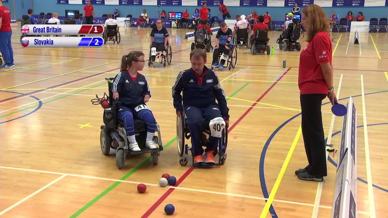 2015 Boccia Europeans - BC4 Pairs - GB v Slovakia - YouTube