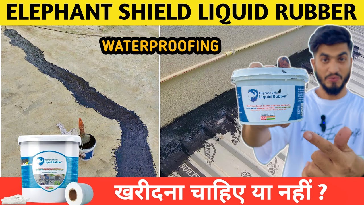 Elephant Shield Liquid Rubber Waterproofing Glue Review || Waterproof ...