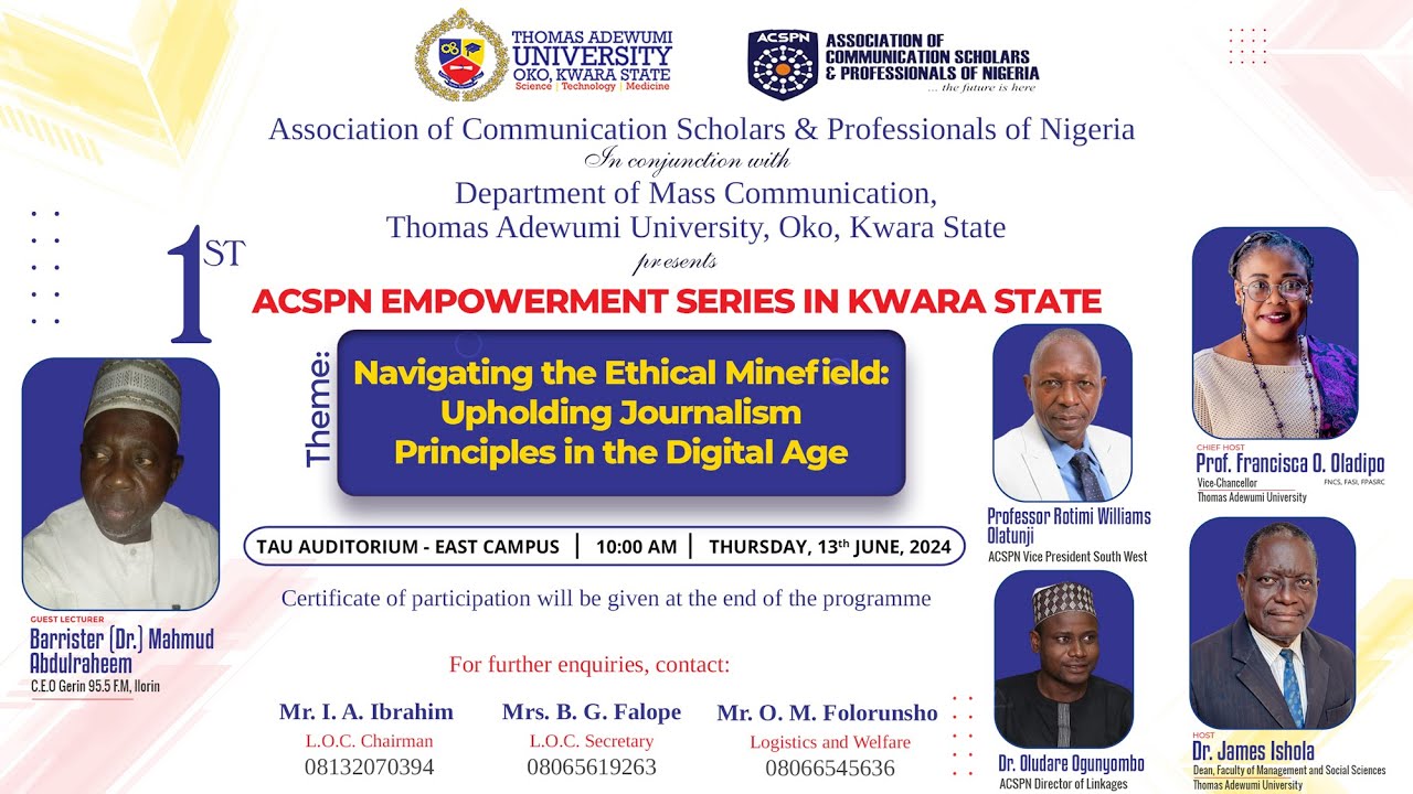 Navigating the Ethical Minefield: Upholding Journalism Principles in ...