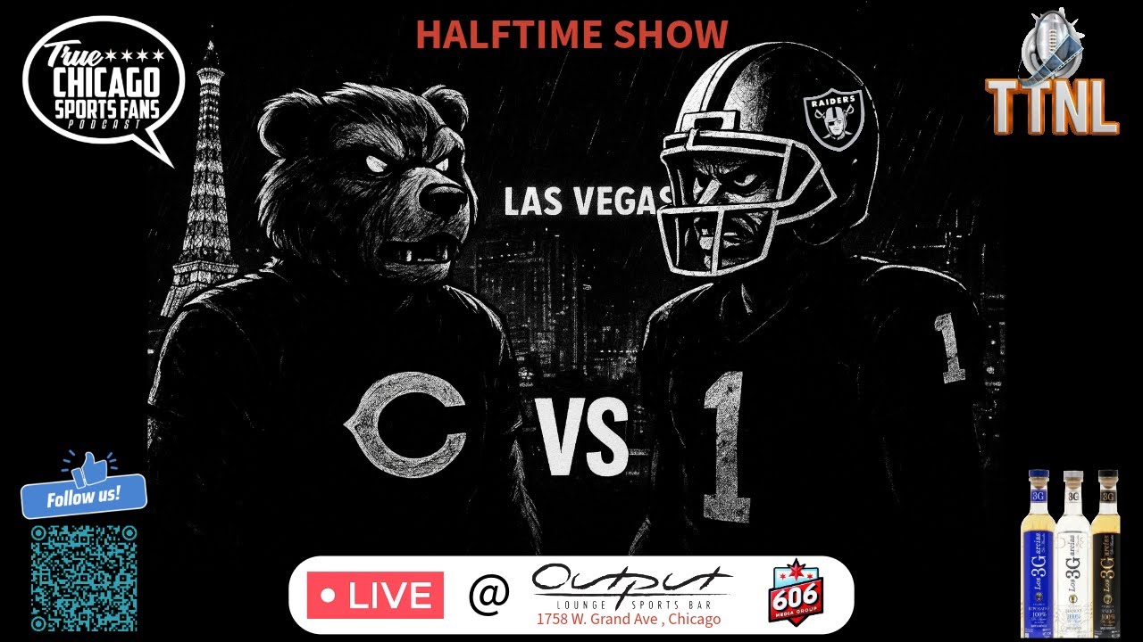 Bears Vs. Raiders Halftime Show feat former Chicago Bear Steve Edwards ...