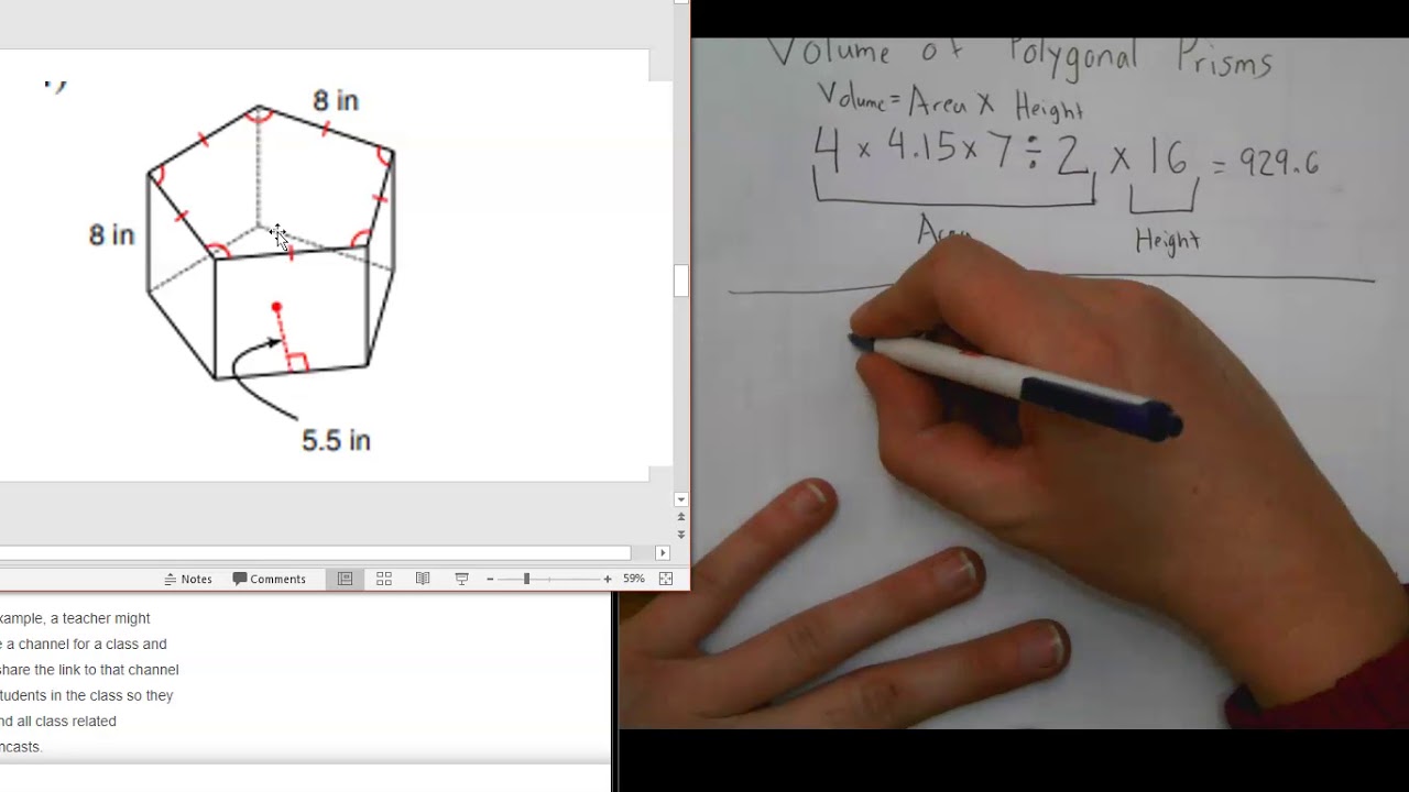 Volume of Polygonal Prisms - YouTube
