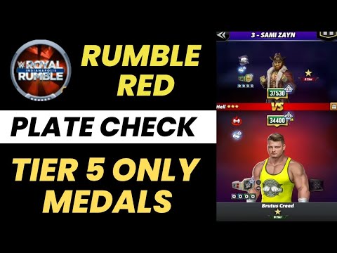 4 Superstars With "Rumble Red" Plate For WWE Champions - YouTube