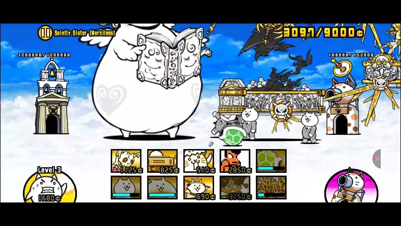 The Battle Cats : Đánh bại Papuu's Paradise, nhận cossack Cat. - YouTube