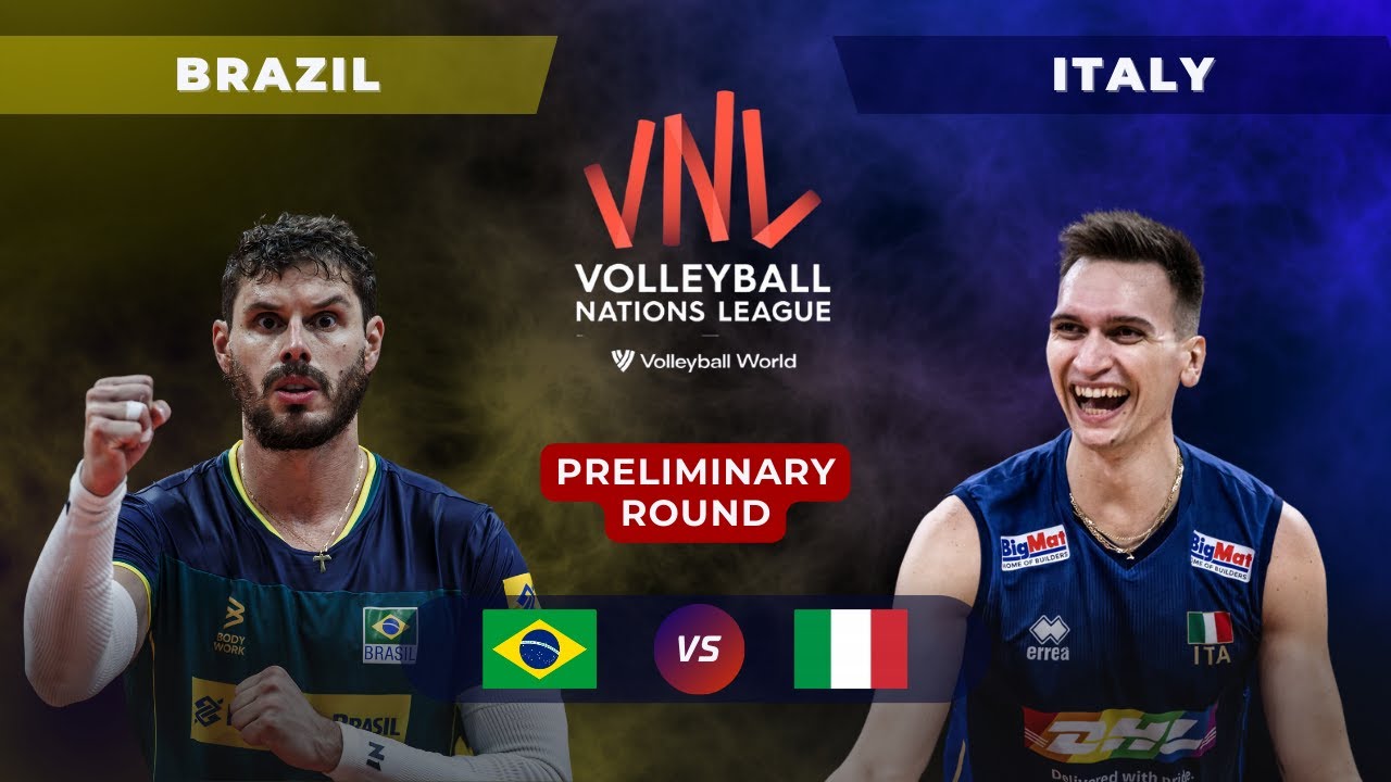 Men's Volleyball Nations League VNL 2024 week 1 Schedule | Brazil vs ...