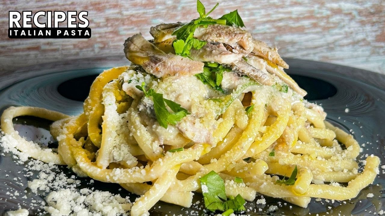SPAGHETTI ALICI E PECORINO A special dish taught by a chef - YouTube