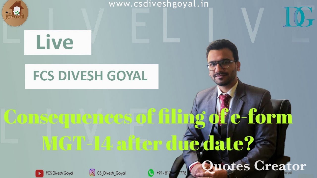 Consequences Of Filing Of E form MGT 14 After Due Date I e 30 Days consequences-of-filing-of-e-form-mgt-14-after-due-date-i-e-30-days