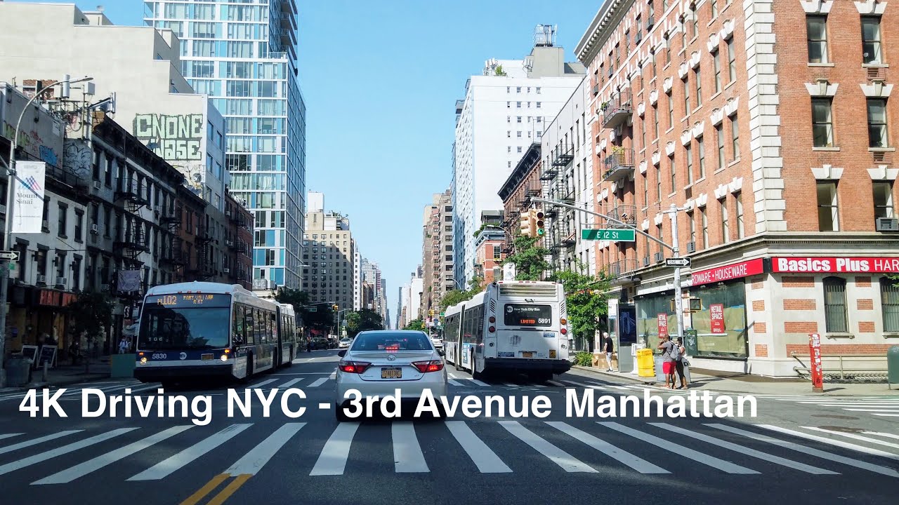NYC - Driving on 3rd Avenue Manhattan (July 2020) [4K] - YouTube