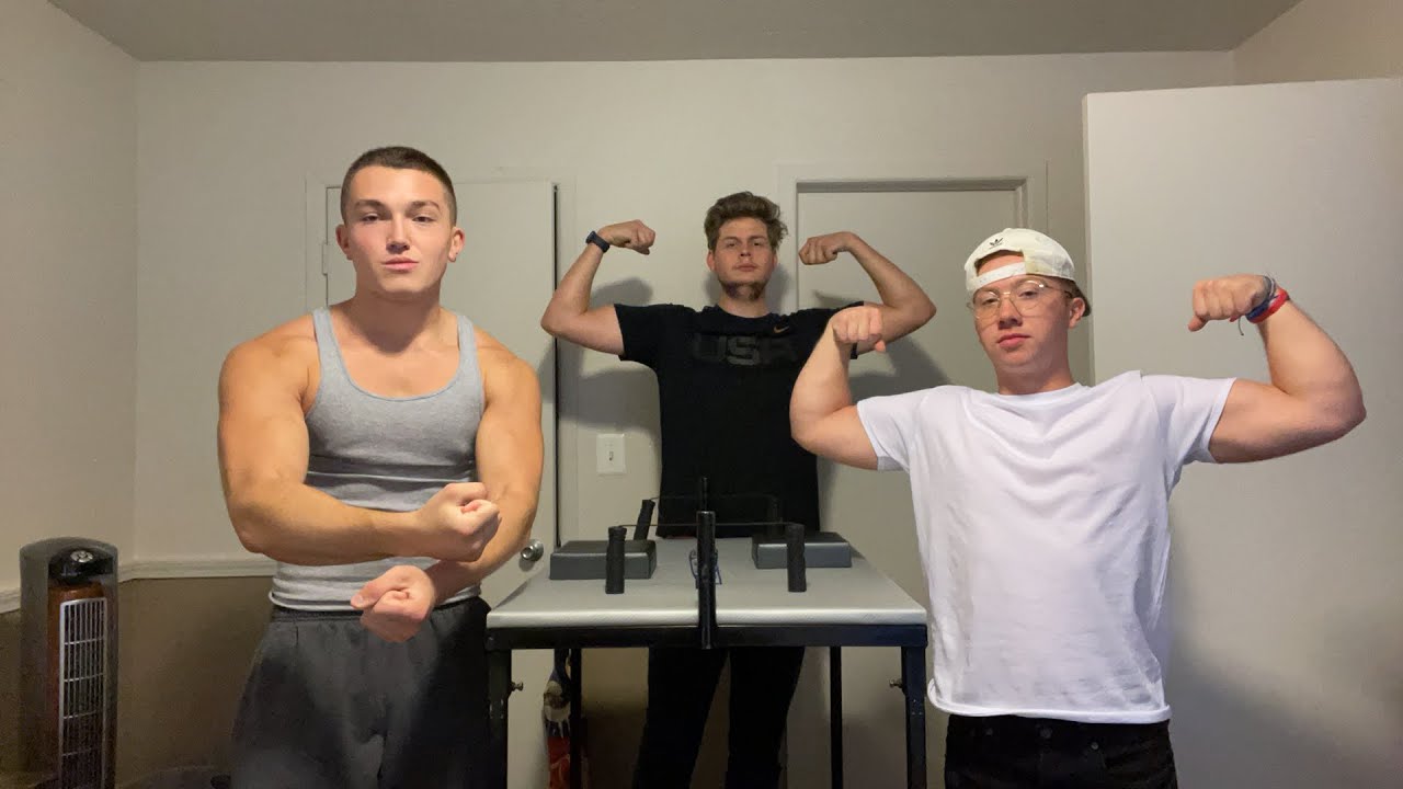 3 STRONG MEN ARM WRESTLE - YouTube