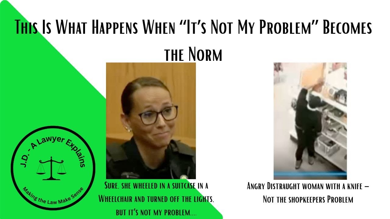 "Not My Problem Man" - Cop Outs Cost Lives! - YouTube