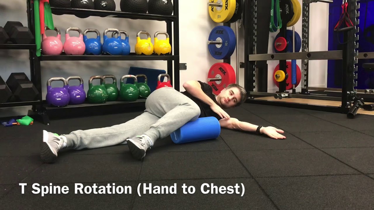 T Spine Rotation (Hand to Chest) - YouTube