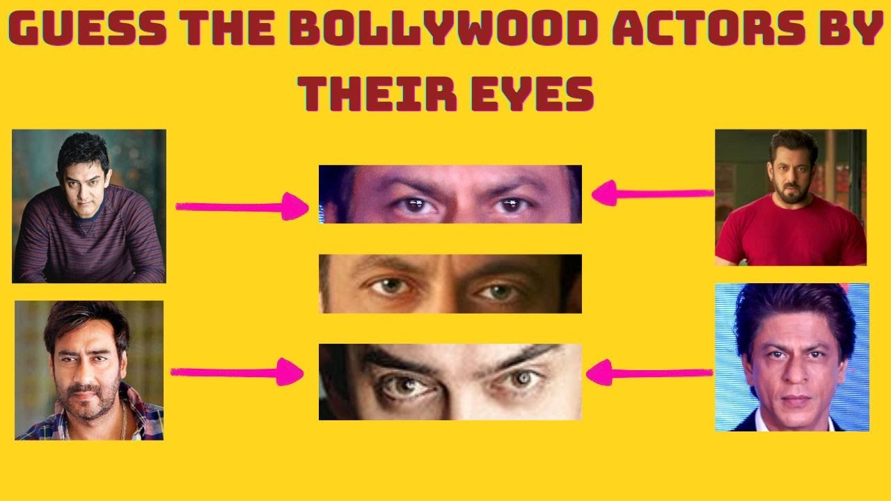 Guess The Bollywood Actors By Their Eyes | 5 Second Challenge - YouTube