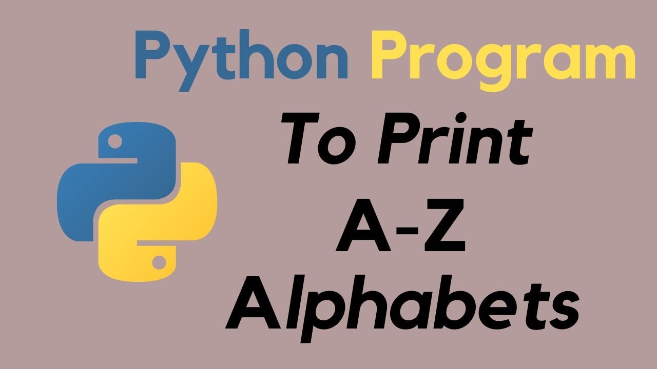 2python A Z Ascii Program Pythonazprogrampythonasciiprinta 0396