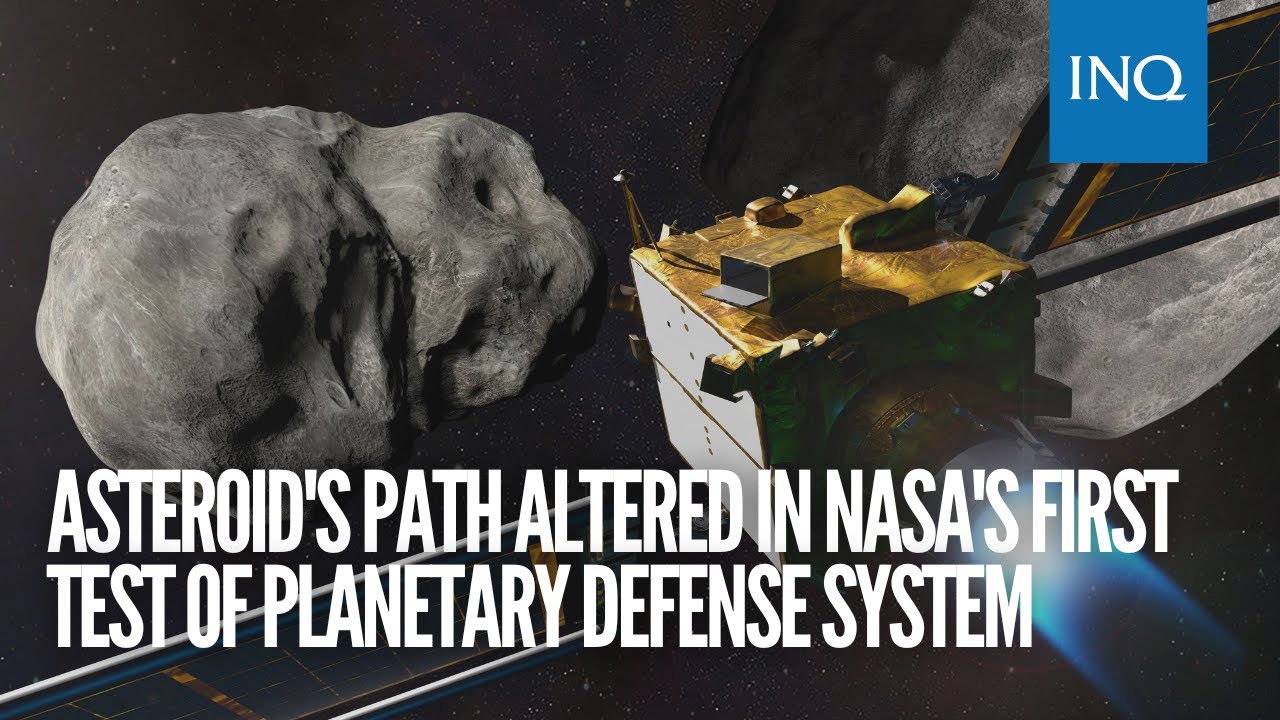 Asteroid's path altered in NASA's first test of planetary defense ...