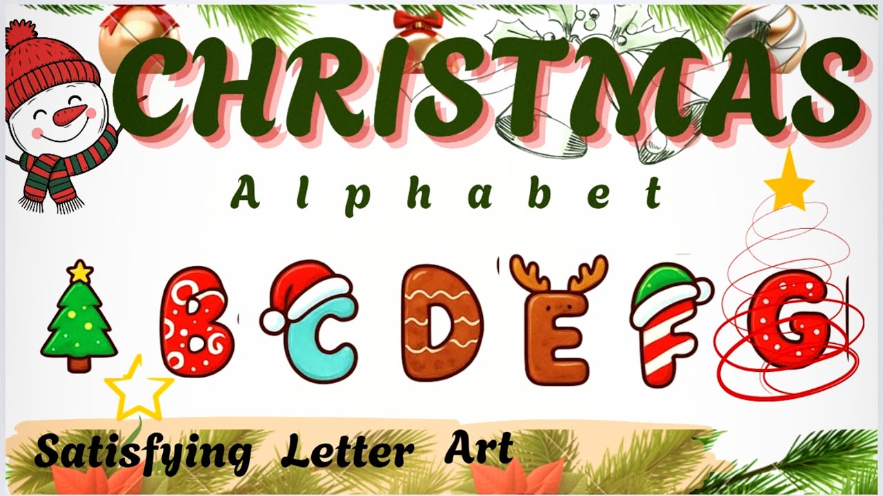 🔥 “ABC Christmas Style 🎄 | Cute Lettering Art” #youtube #handwriting # ...