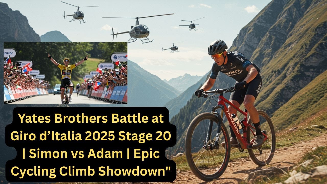 Yates Brothers Battle at Giro d’Italia 2025 Stage 20 | Simon vs Adam ...