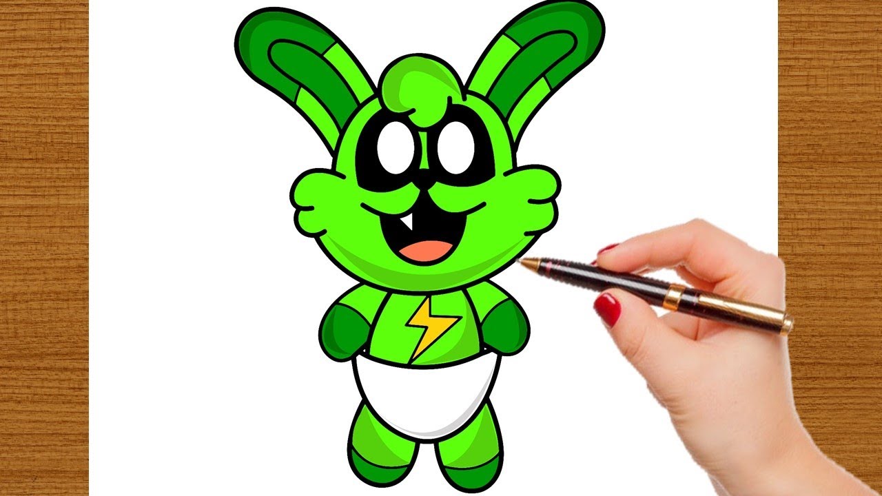 Draw CUTE Baby Hoppy Hopscotch from Poppy Playtime! - YouTube