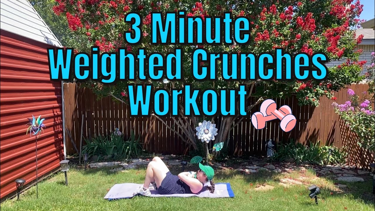 3 Minute Weighted Crunches Workout - YouTube