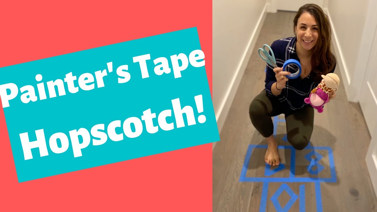 Painters Tape Hopscotch - YouTube