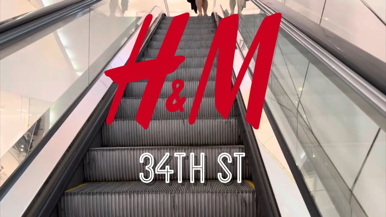Schindler 9300AE Escalators at H&M 34th St New York, NY - YouTube
