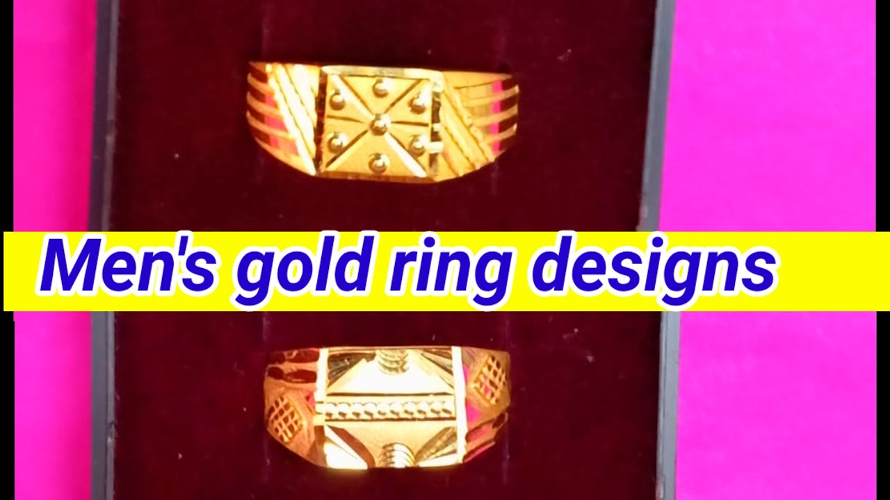 Gold men's ring design/Ring design for men/Gold ring with prize - YouTube