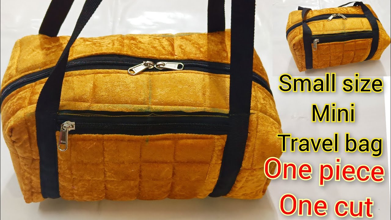 Wow 😳 mini travel bag/Just 1 piece 1 cut/ easy way/बहुत ही आसान और ...
