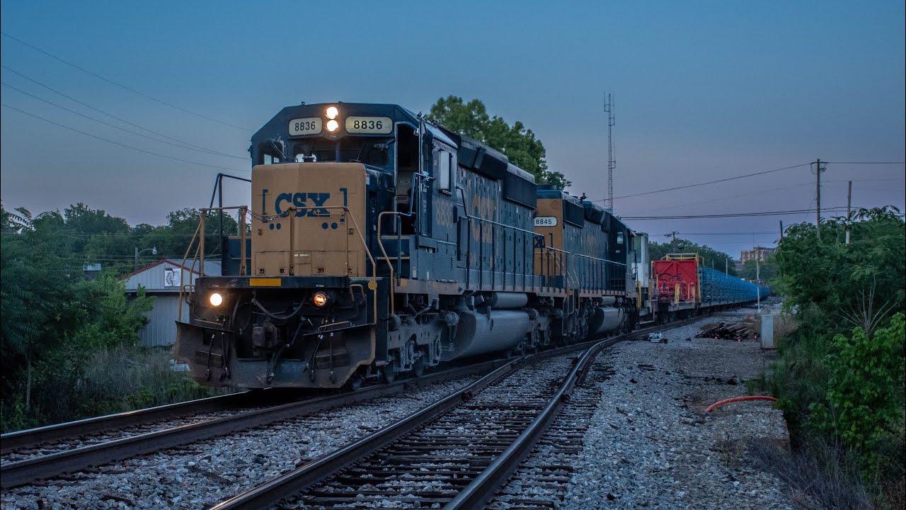 HD: CSXT 8836 leads W024-27 across the Lineville Sub July 3, 2024 - YouTube