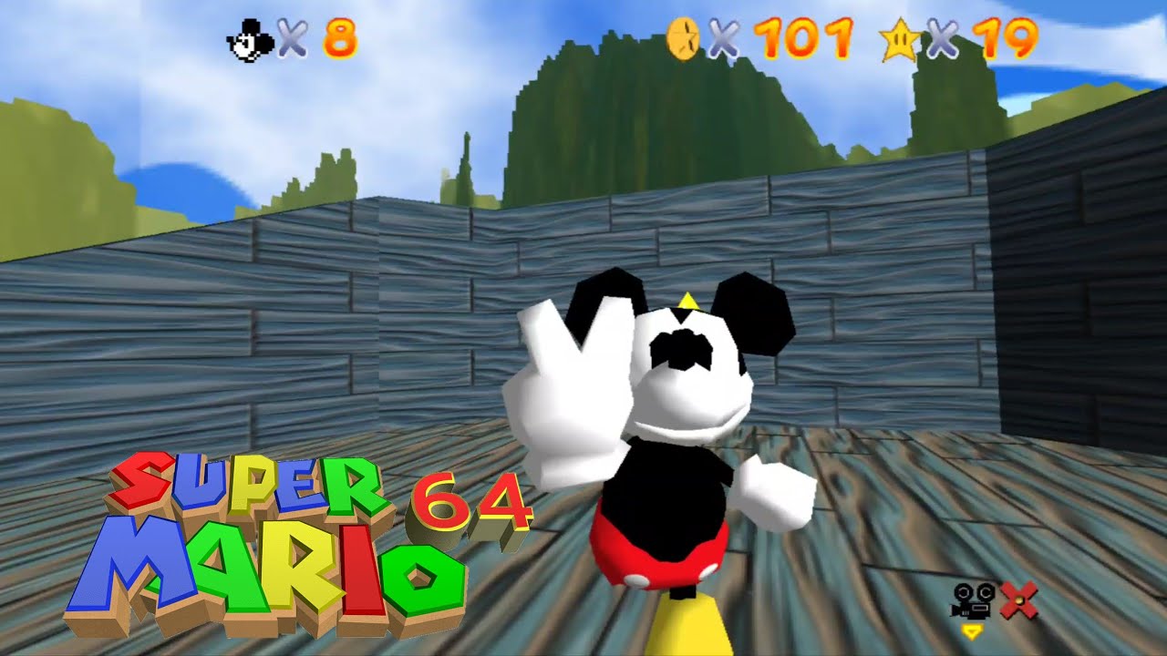 Super Mickey Mouse 64 Mod HD Textures MollyMutt's Full Screen 16:9 ...