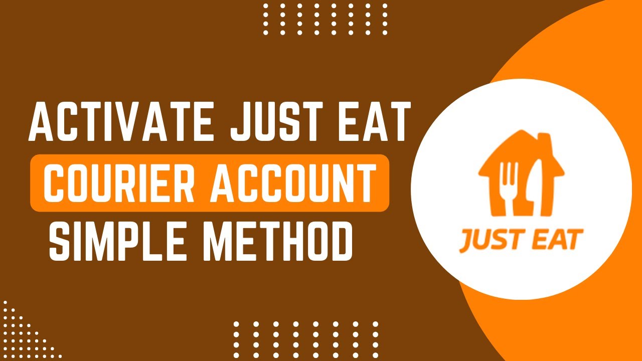 How To Activate Just Eat Courier Account (Quick & Easy) ! - YouTube