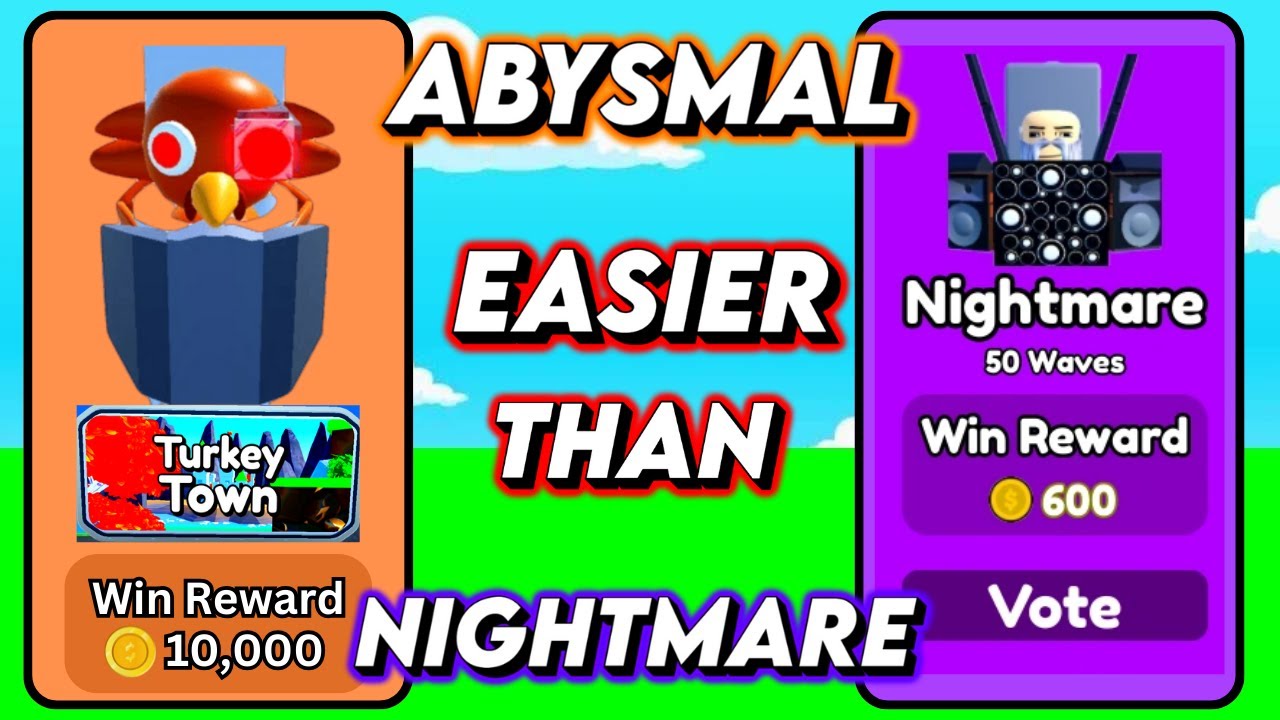 I BEAT ABYSMAL MODE BEFORE NIGHTMARE MODE in Toilet Tower Defense - YouTube