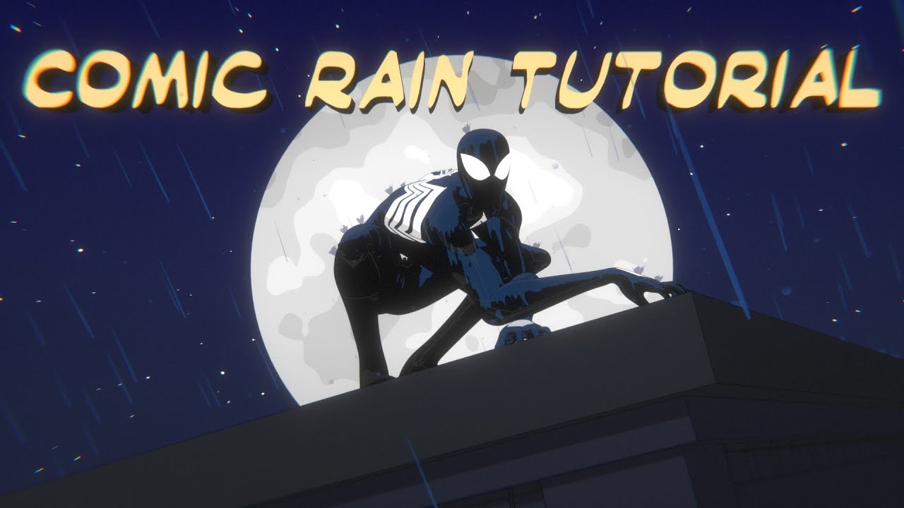 Blender Comic Rain Tutorial - YouTube