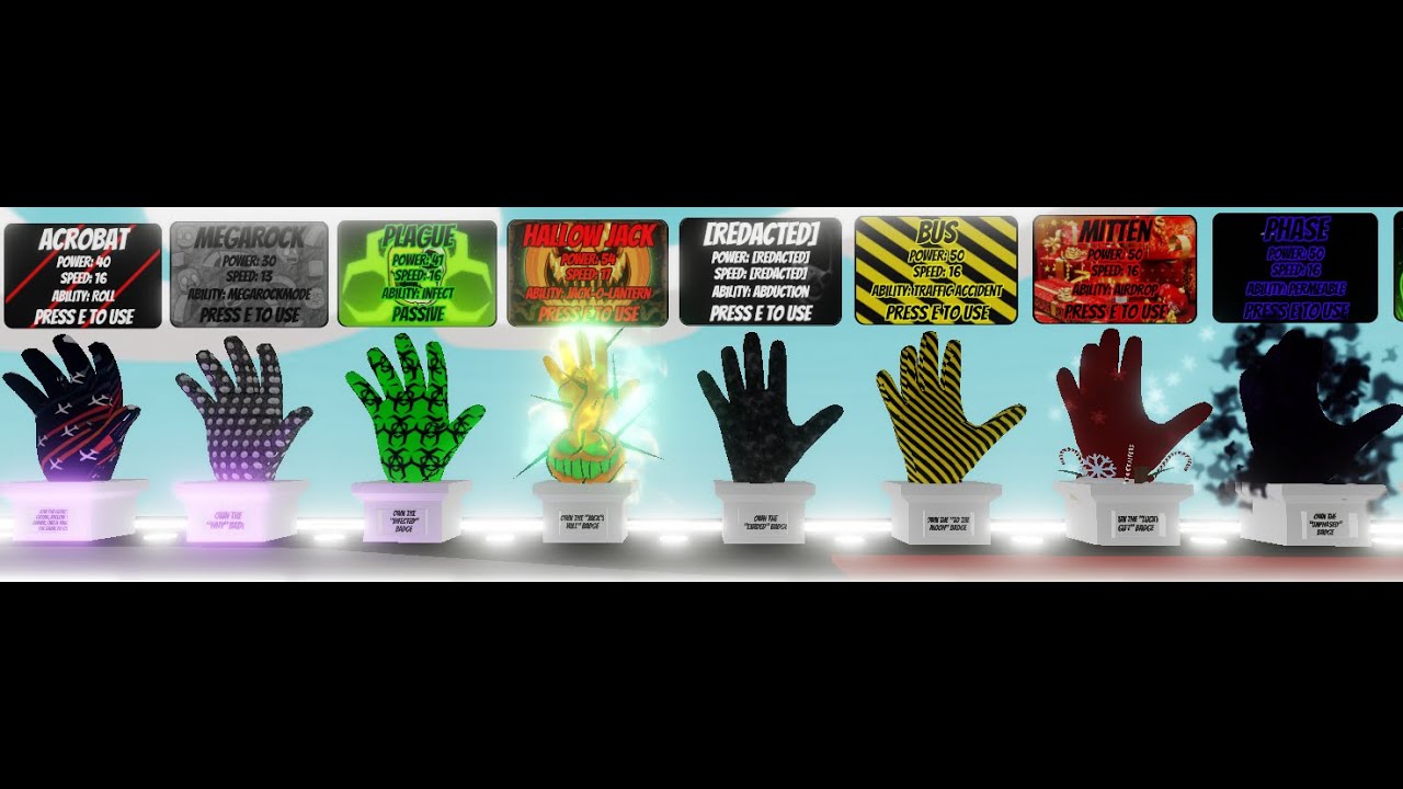 How to get every 2021 GLOVES | Slap battles - YouTube