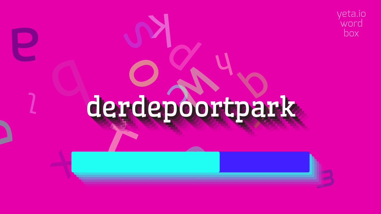 How to say "derdepoortpark"! (High Quality Voices) - YouTube