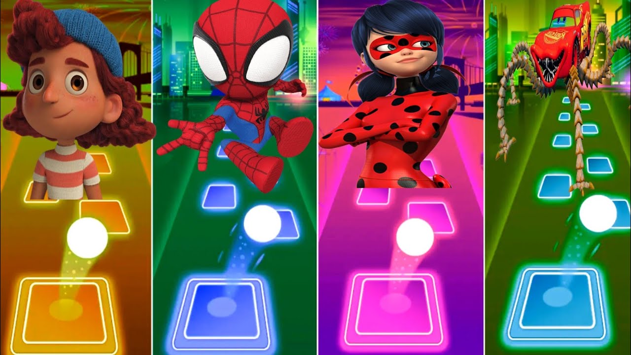The Super Mario Bros🆚Spider Man Across the 🆚Miraculous Ladybug Cat🆚 ...