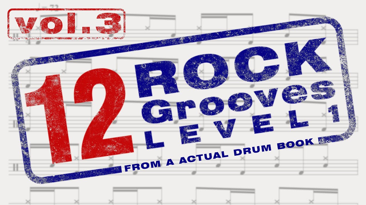 Rock Grooves - Vol.3 - Level 1 - YouTube