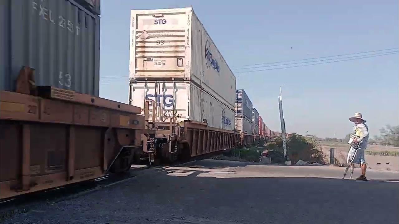 Intermodal México Mexicali FXE 4612 Rumbo Norte - YouTube