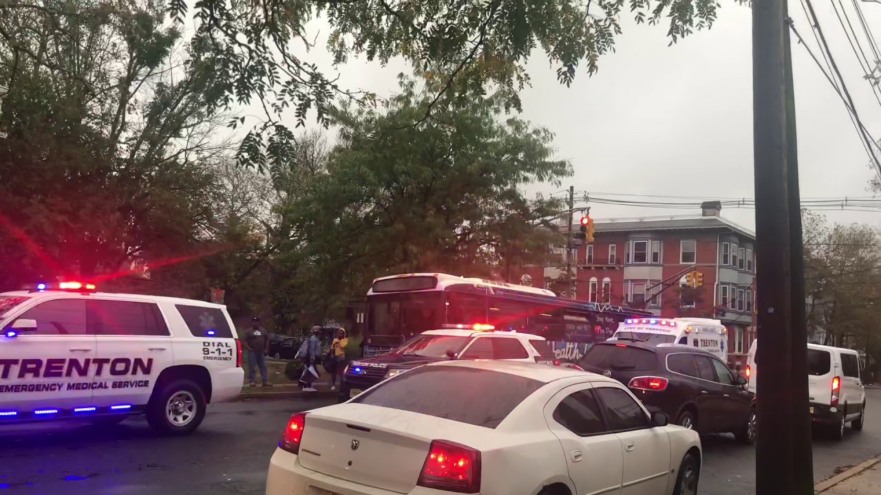 Vehicle collided with NJ Transit bus - YouTube
