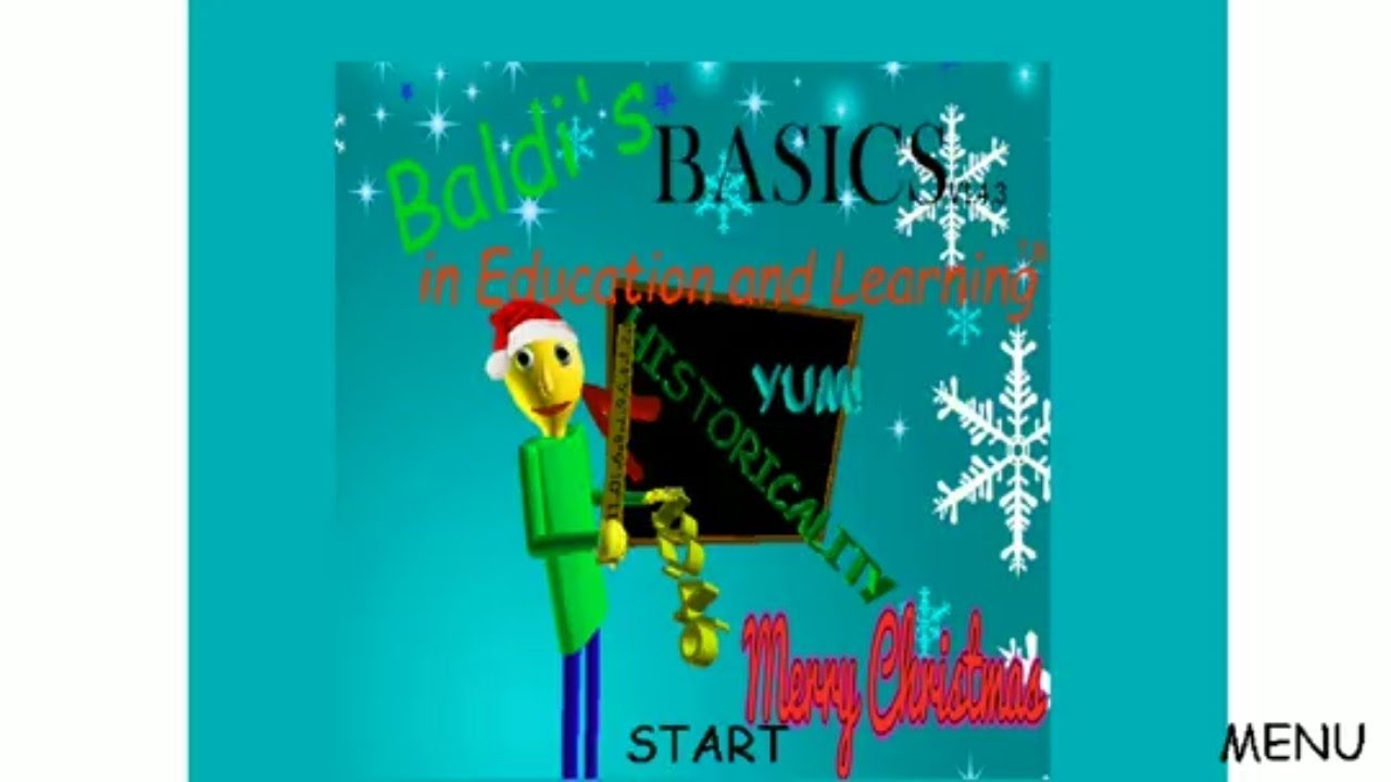 Santa Baldi's Basics NSPC Gameplay (Baldi's Basics Mod) - YouTube