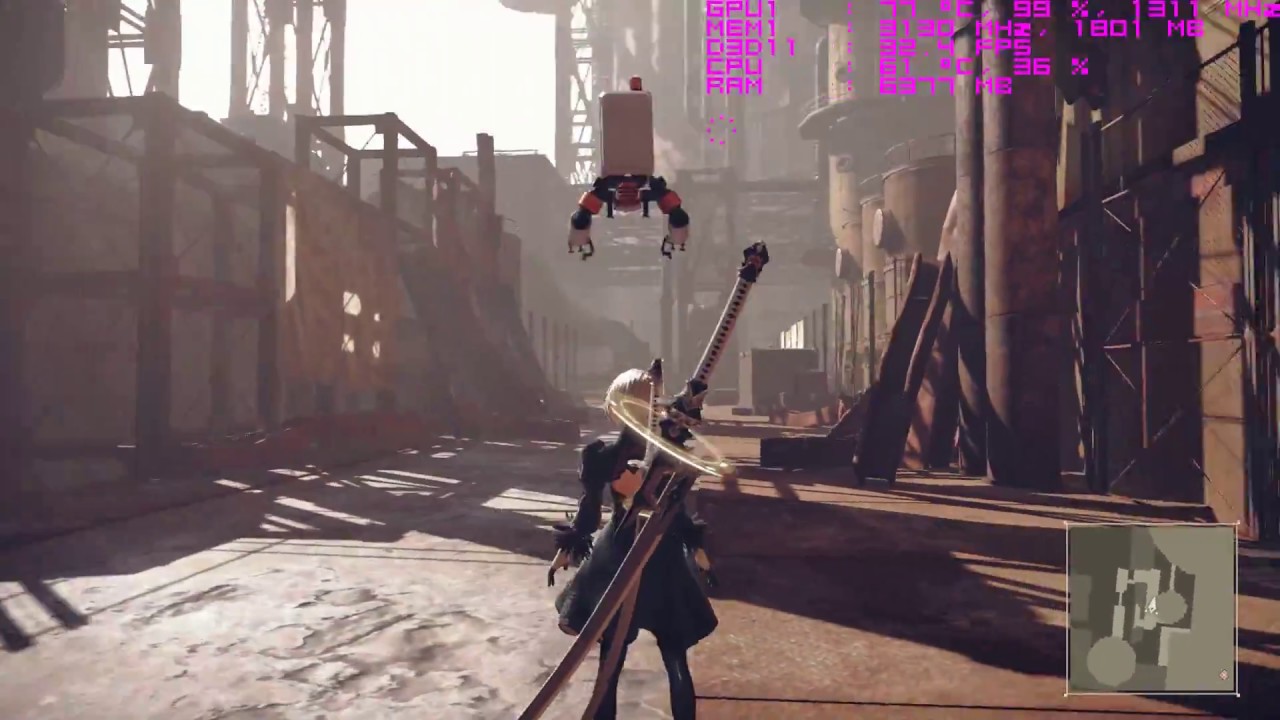 NieR Automata | GTX 960M OC | High Settings - YouTube