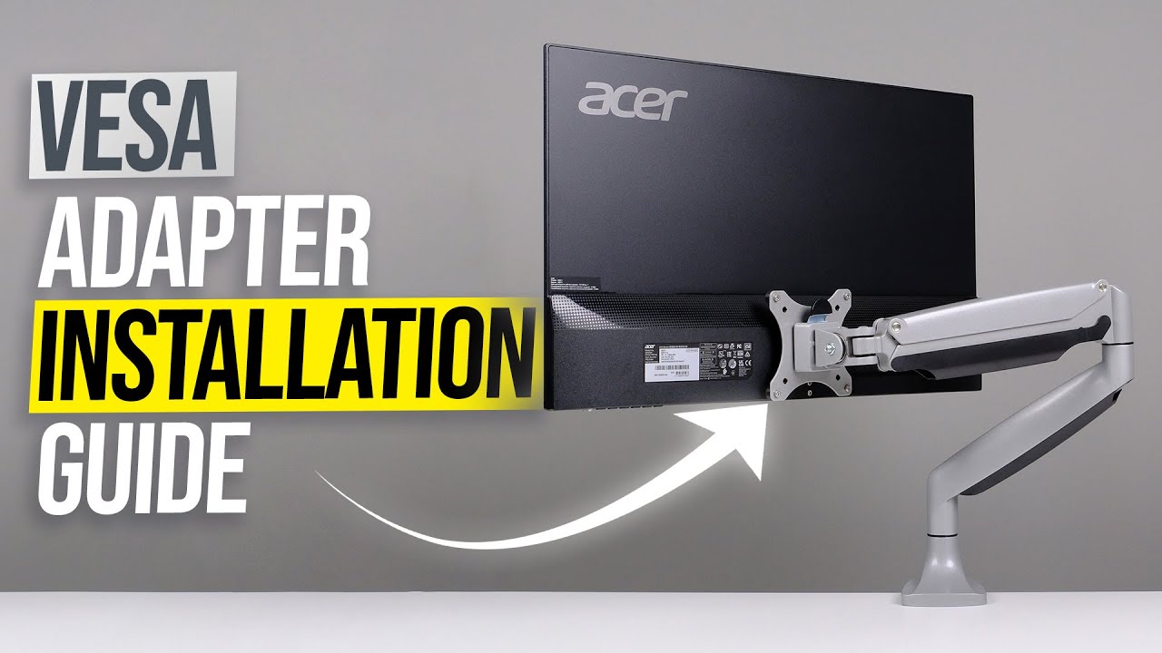 How to Install CREAT3D VESA Adapter on Acer SA241Y, SA271, SB241Y ...