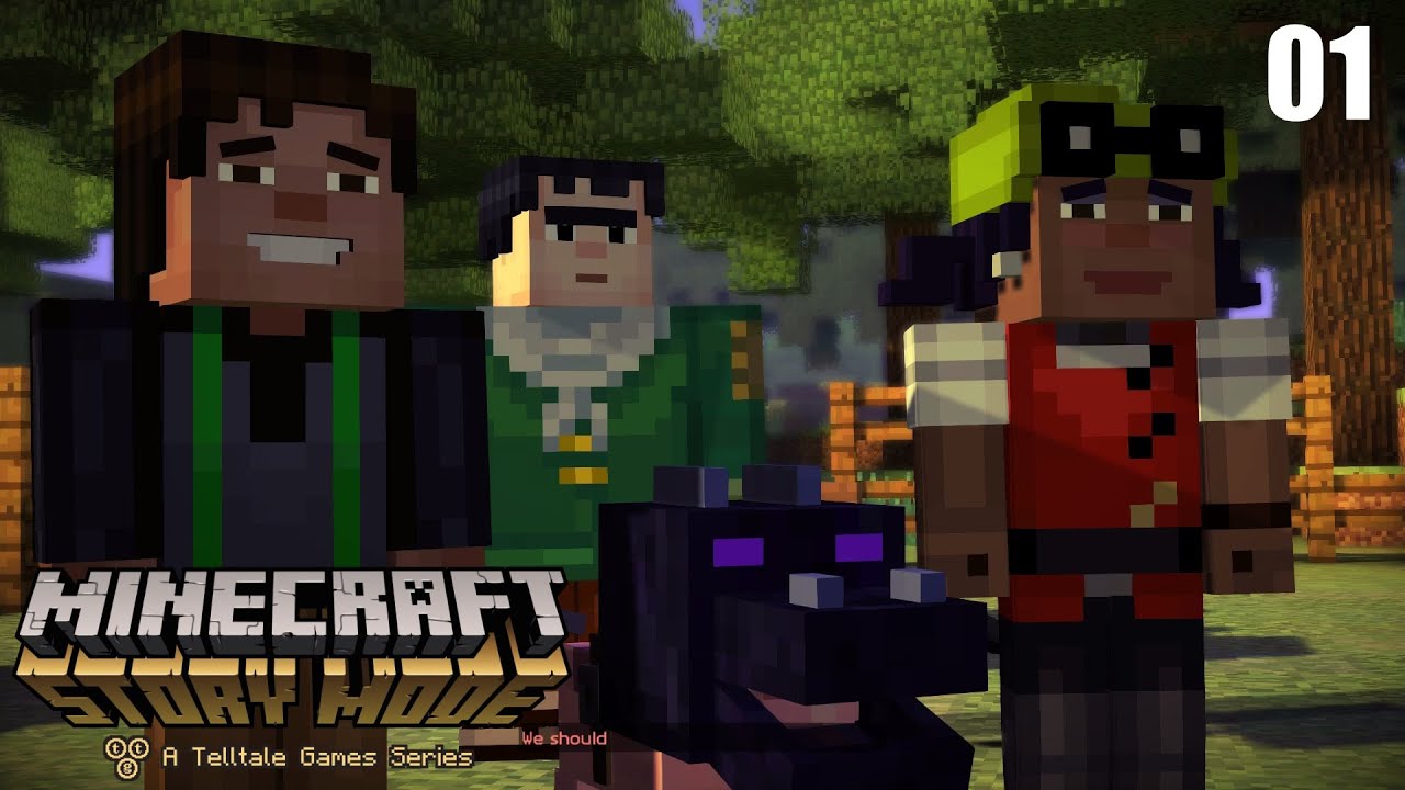 Let's Play: Minecraft: Story Mode - pt. 01 - Build Competition - YouTube
