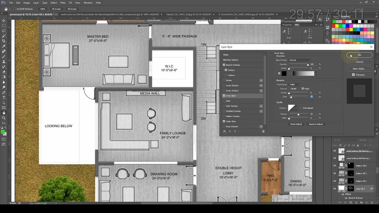 master plan render photoshop timelapse | Photoshop architecture - YouTube