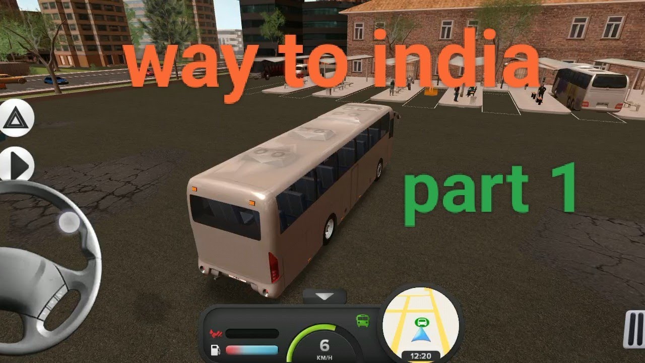 Indian bus simulator || coach bus simulator Game || way to india trip ...