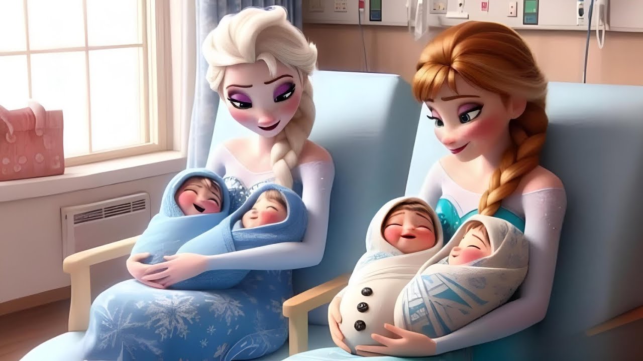 Elsa & Anna Celebrate the Birth of Twins! 👶👶 ️ A Double Blessing! - YouTube